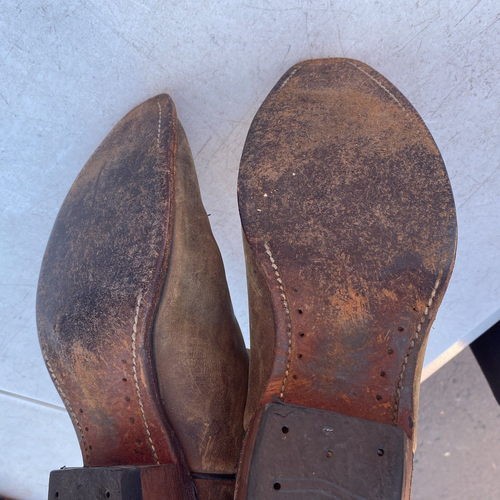 Boulet 1828 Brown Leather Cowboy Western Boots Mens Sz 9 Wide Made in Canada | eBay