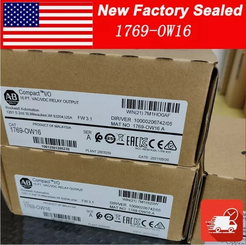 AB 1769-OW16 CompactLogix Relay Output Module New Factory Sealed ...