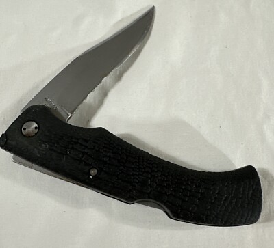 Gerber 625 Gator Lockback Folding Pocket Knife USA Camp Hike Vintage | eBay