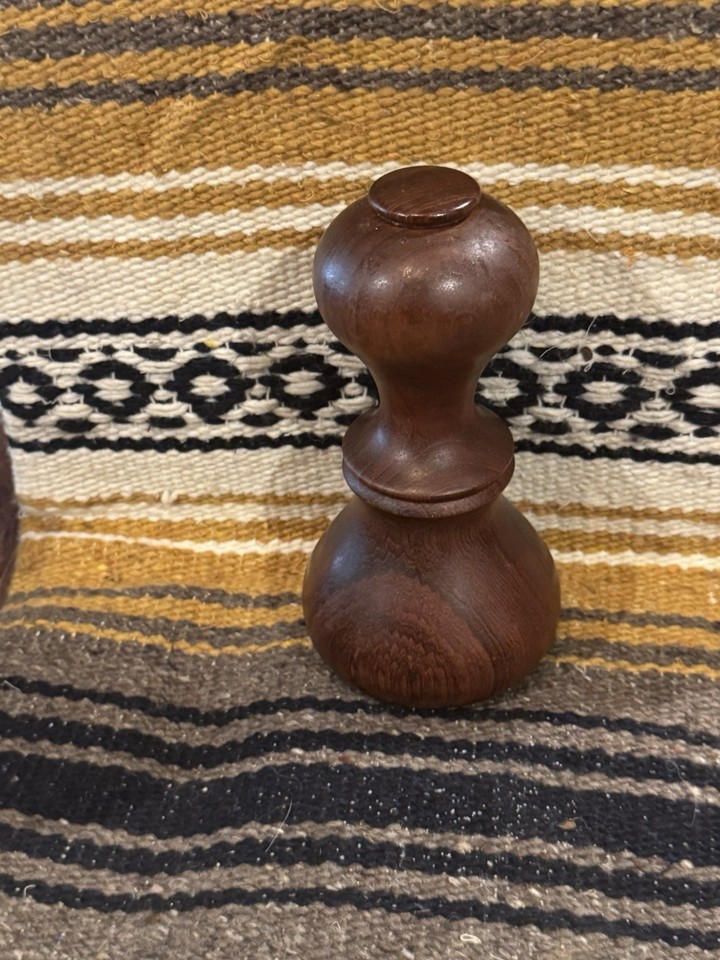 Dansk Teak Hourglass Peppermill & Salt Shaker | eBay