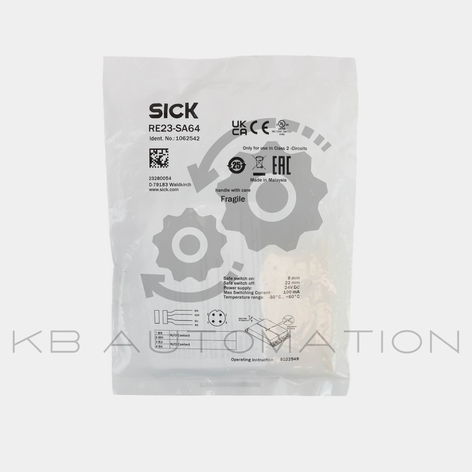 RE23-SA64 1062542 Sick Non-contact safety switch, Sensor with actuator ...