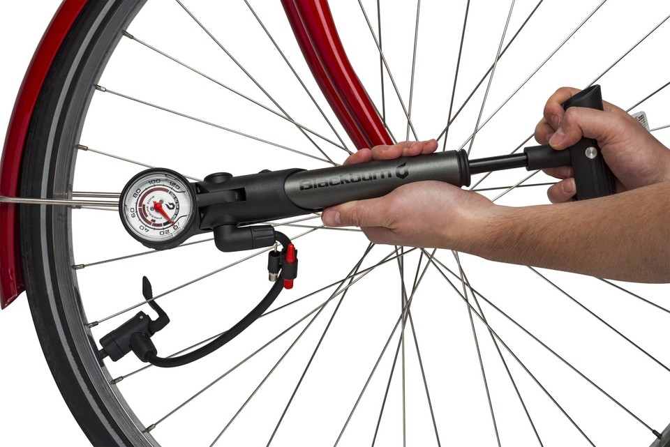 Blackburn Hybrid Bicycle Frame Pump with Pressure Gauge, Reversible Pump Head | eBay
