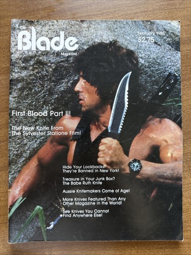 Blade magazine Feb 1985 Rambo first blood part 2 | eBay