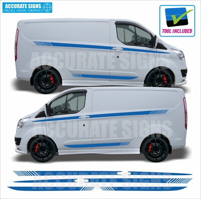 Stickers for Ford Transit Custom SWB side stripes Tourneo Camper van ...
