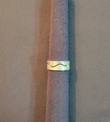 Vintage Sterling Silver Two Tone Wave Design Ring - Marked 925 | eBay