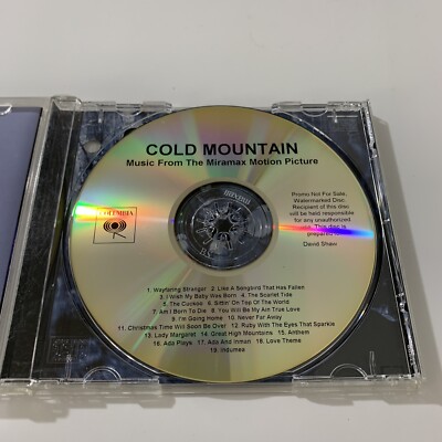Cold Mountain Soundtrack CD Mega Rare Promo Disc 696998684324| eBay