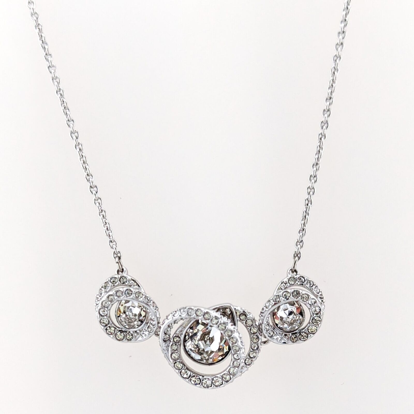Swarovski Crystal Generation Necklace White, Rhodium Plated 5636587 | eBay
