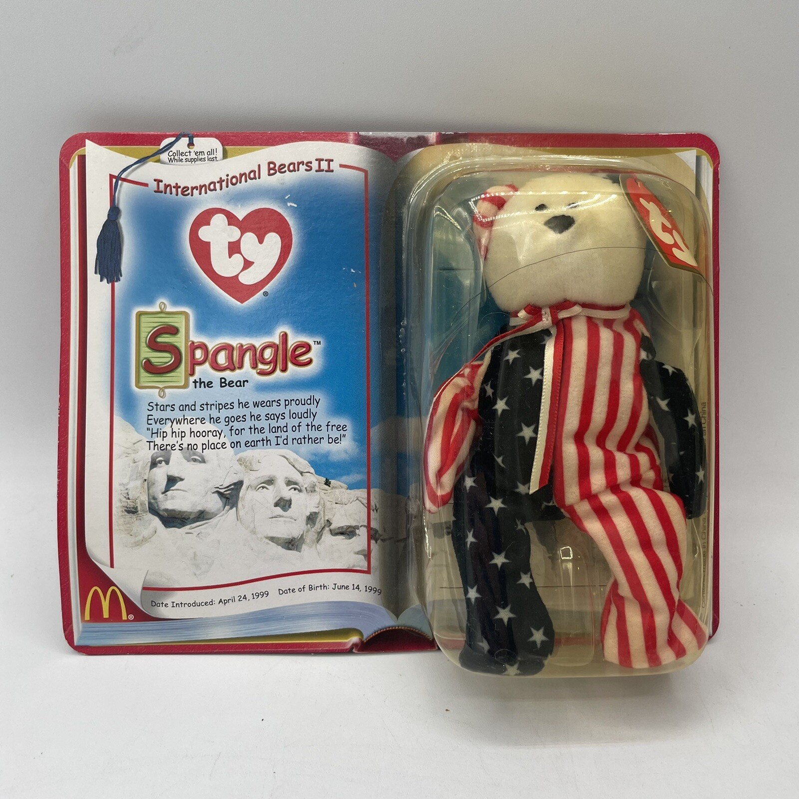 TY Teenie Beanie Baby Spangle The Bear Rare McDonalds 1999 New | eBay