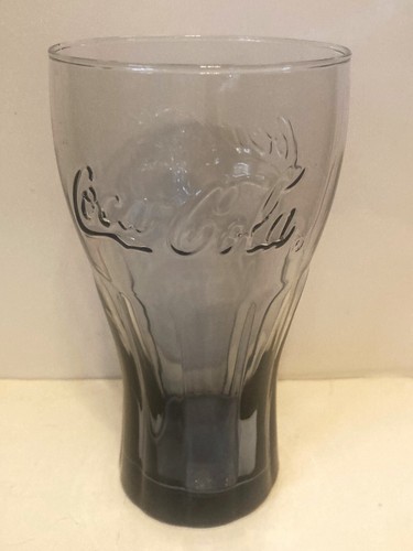 Vintage Coca Cola Memorbilia Soda Drinking Glass Smokey Gray Ombre 6 ...