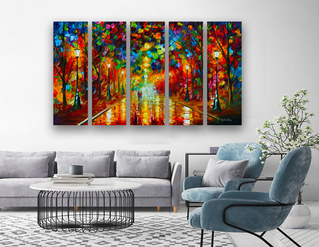 Leonid Afremov Three Happy New Years! – Art By Leonid Afremov