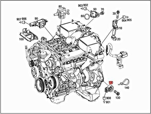 Genuine MERCEDES Knock sensor 0061533628 | eBay