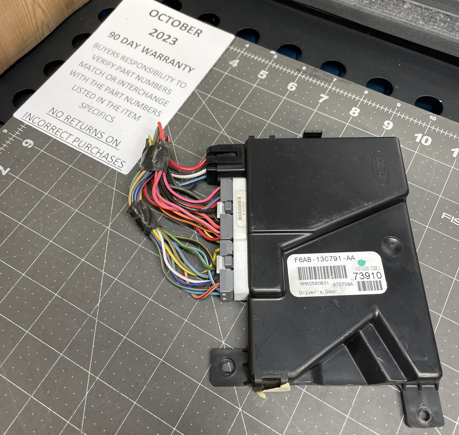 1995-1997 Lincoln Town Car Driver's Left Door Control Module ...