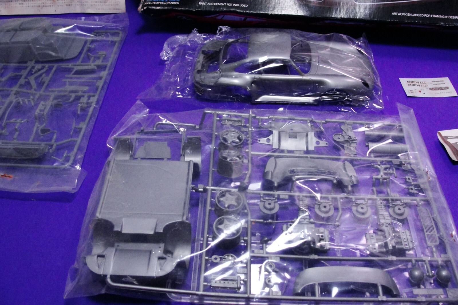 PORSCHE 959 1/24 scale TAMIYA Sports Car #24065 model kit 1980s vintage ...