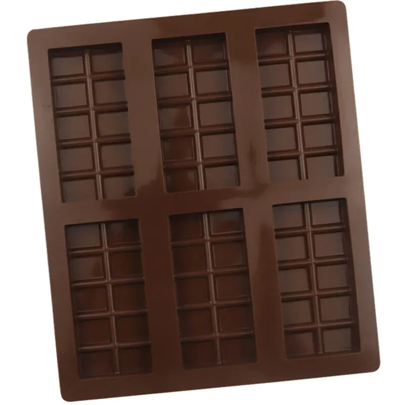 Rectangle Chocolate Bar Mould Wax Melts Silicone Mould Sections Snap ...