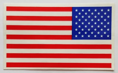 USA American Flag Window Decal Vinyl Static Cling 3" x 5" MADE IN USA ...