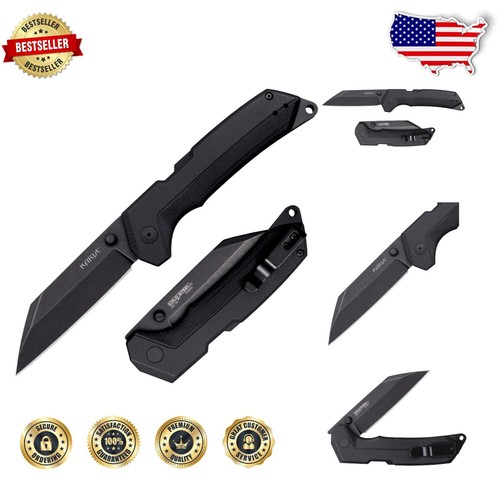 Karve 8.625" EDC Tactical Folding Knife - Razor-Sharp 3.75" Blade & G ...
