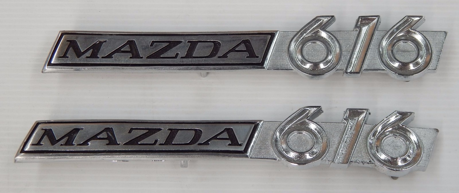 MAZDA CAPELLA RX2 "MAZDA 616" REAR 1/4 QUARTER GUARD FENDER BADGE ...