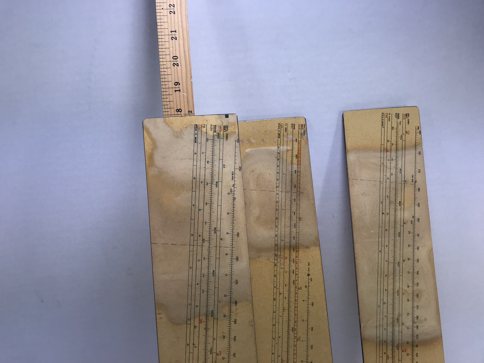 VINTAGE MILITARY SLIDE RULES GRAPHIC FIRING TABLE HOWITZER 3 pack | eBay