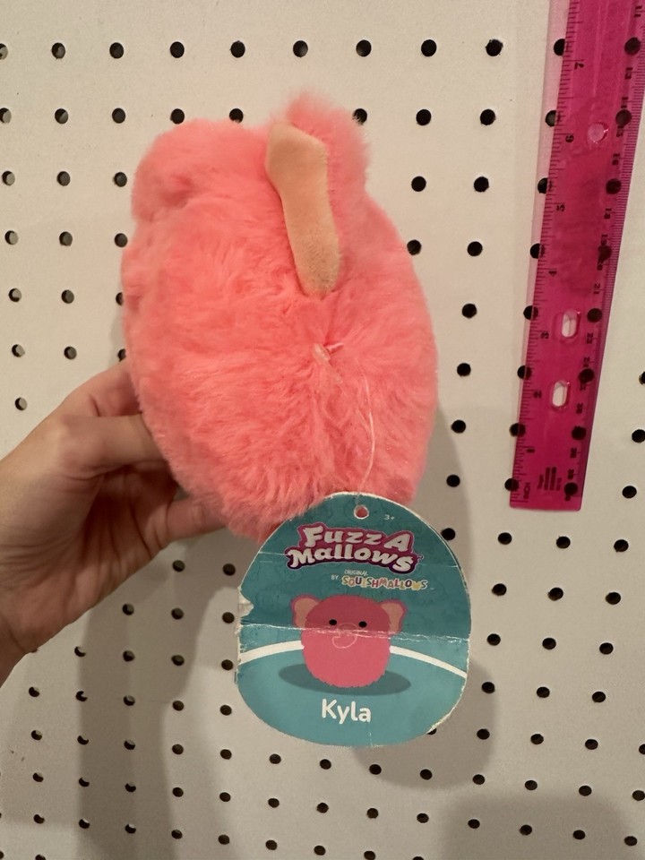 Fuzz A Mallows Squishmallows Kyla The Pink Elephant Fuzzy Plush 5 ...