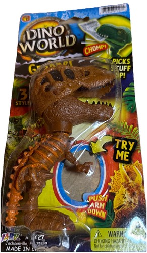 Dino World Dino Grab IT Jaws Brown T-Rex Grabber 3 Styles Dinosaur Toy ...