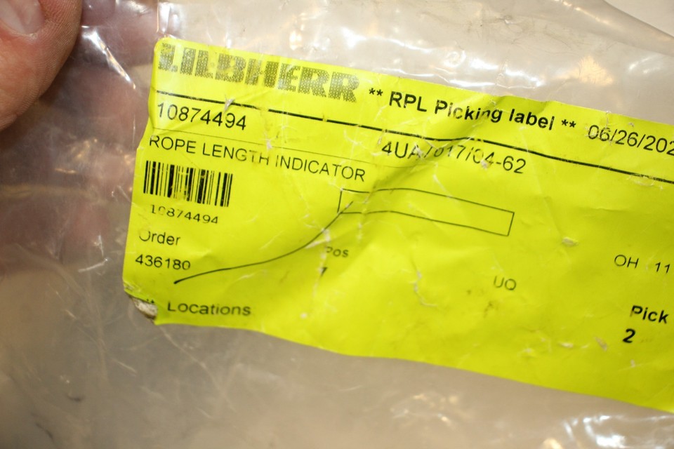 Liebherr Crane Rope Length Indicator 10874494 | eBay UK