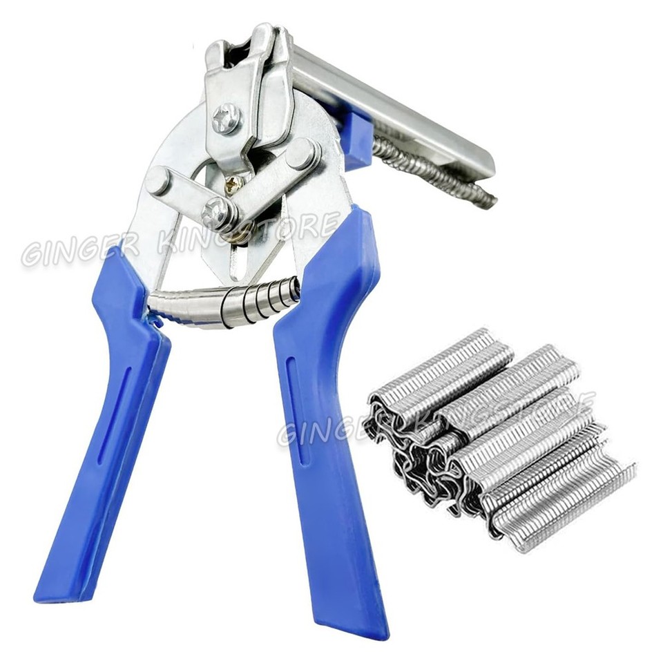 Hog Ring Gun Pliers M Clip Auto Feed Fence Fencing Nailer Wire Ringer ...