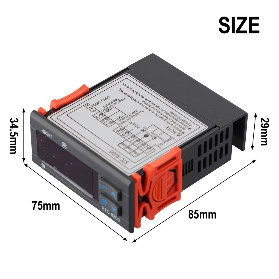 Freezer Electronic Thermostat Temperature Control Defrost Fan ...
