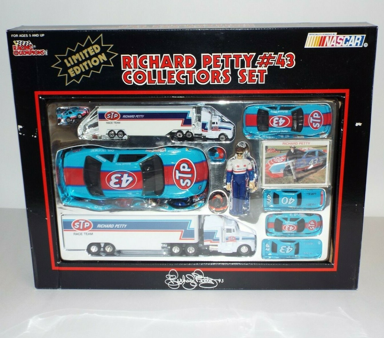 Nascar Richard Petty #43 Collectors Set STP Racing Team Racing ...