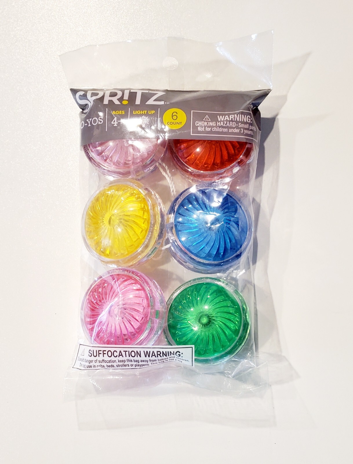 Spritz Light Up Yo Yos - 6 Count - 0.1 Pounds Ages 4+ Colorful Party ...