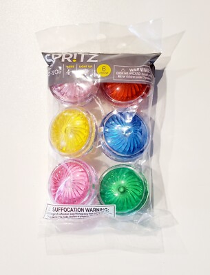 Spritz Light Up Yo Yos - 6 Count - 0.1 Pounds Ages 4+ Colorful Party ...