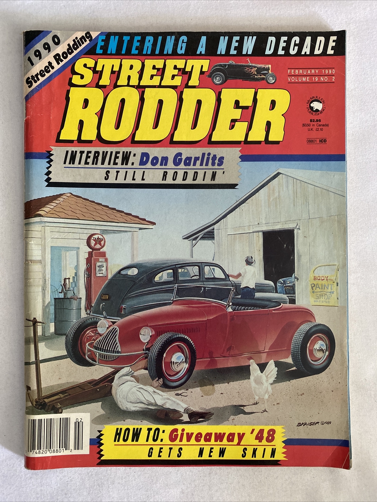 1990 February Street Rodder Magazine Clair Fried Grove Artwork ...