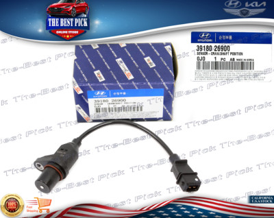 GENUINE⭐ 07-11 Hyundai Accent Kia Rio 1.6L Crankshaft Position Sensor ...