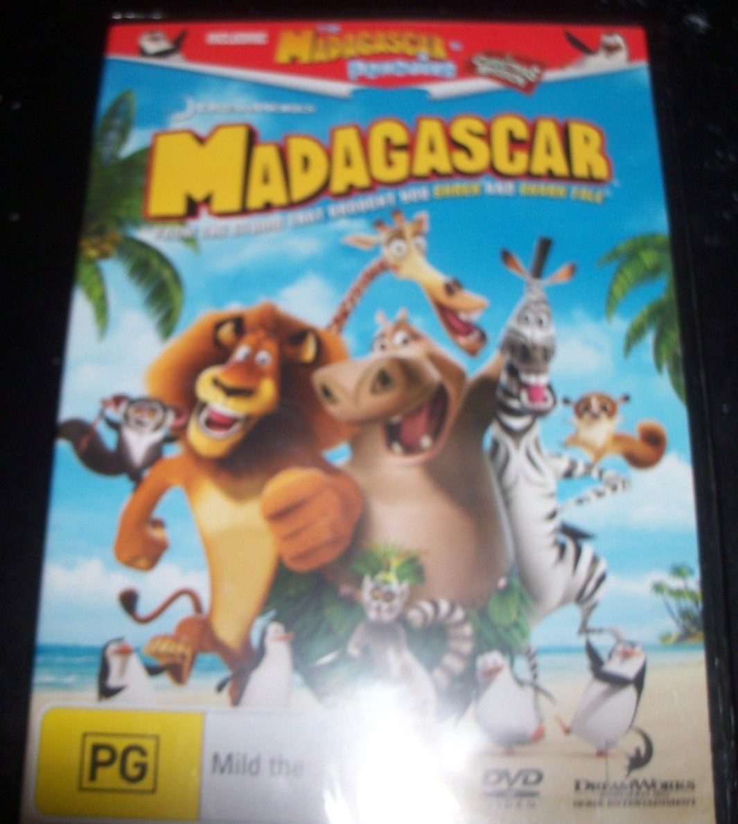 Madagaskar 1 Dvd Cover Custom 4K UHD Blu Ray DVD Free Covers Labels