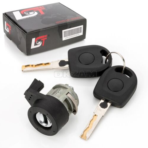IGNITION LOCK CYLINDER WITH 2X KEYS FOR VW GOLF IV 4 V 5 POLO 9N | eBay