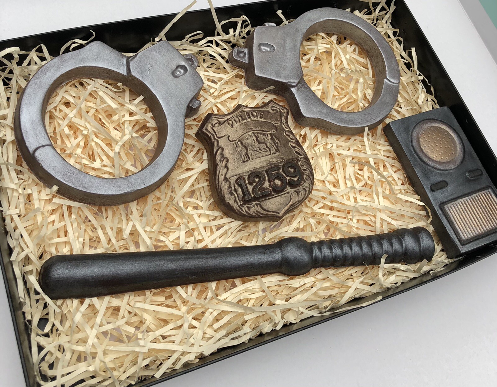 Chocolate Handcuffs Police Unique Gift Set/Cake Topper/Gift for Him ...