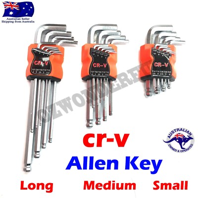 9pcs Allen Key Set Hex Key Set Screw Extractor set with Standard Ball ...