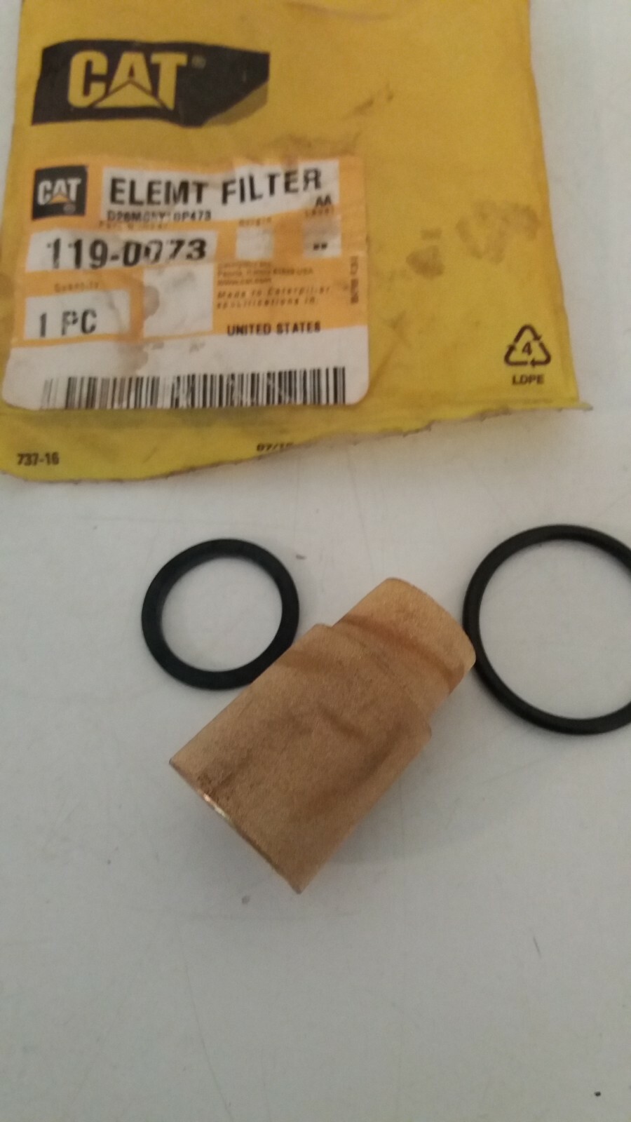 NEW OEM CAT Caterpillar 1190073 119-0073 Fuel Filter Advanced High ...