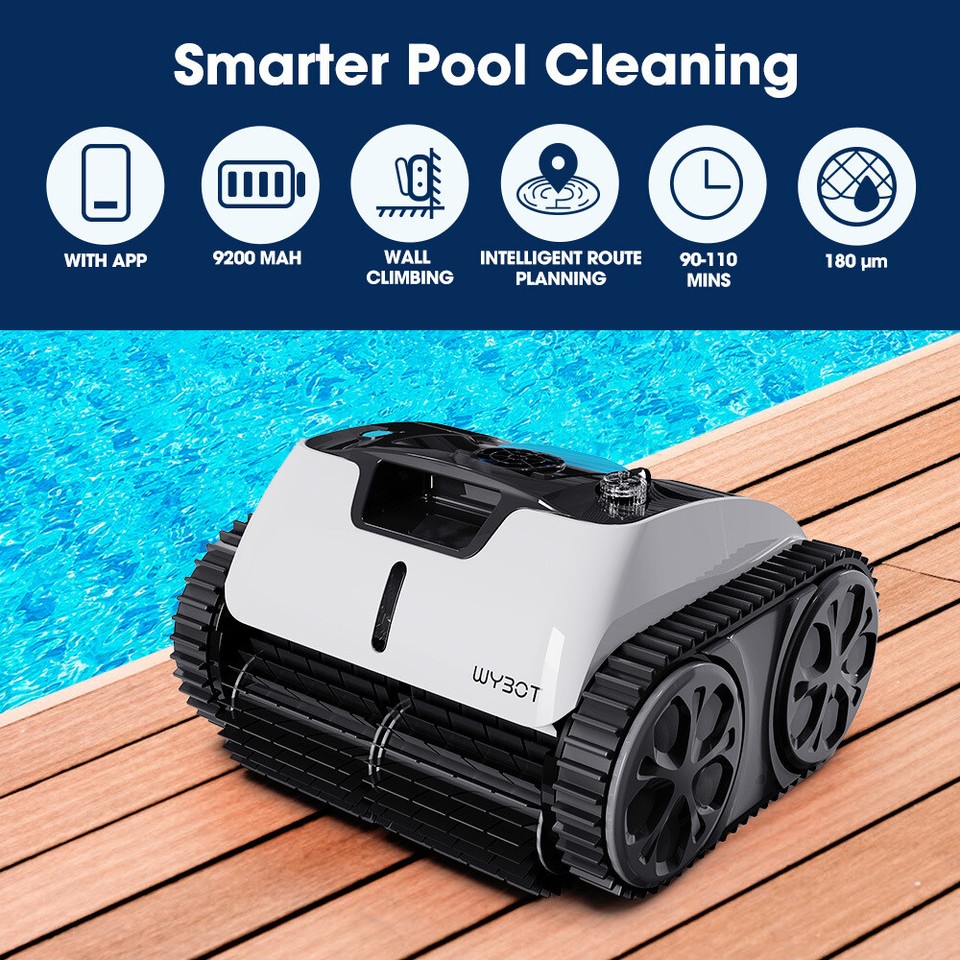 WYBOT Osprey 700 Pro Cordless Robotic Pool Cleaner Automatic Vacuum ...