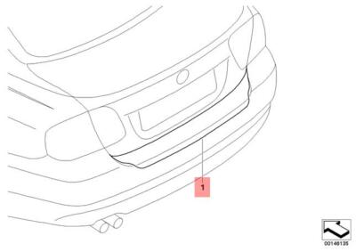 Genuine BMW Boot Load Edge Sill Protector Film Foil Transparent F25 ...