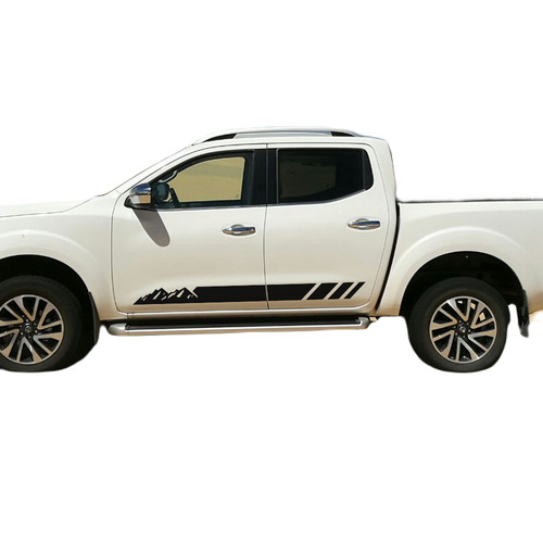 For Nissan Navara Graphics Car Mountain Sticker Side Door Stripe Vinyl ...