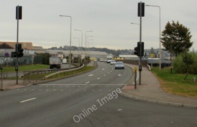 Photo 6x4 Usk Way, Newport Newport/Casnewydd Usk Way heads NE, away ...