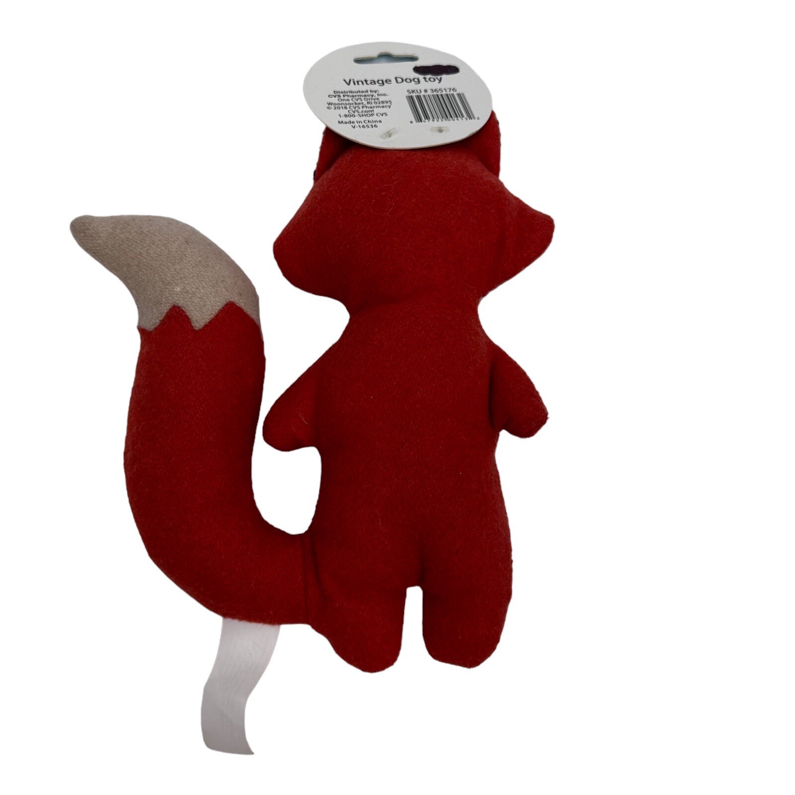 Pet Central Vintage Dog Toy Fox Mini Cutie w/ Squeaker Plush Squeak 7.5 ...