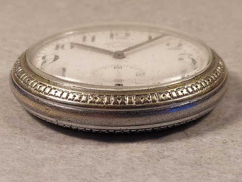 Vintage Monarch Deluxe 17J Mechanical Pocket Watch Chrome Swiss - Runs ...