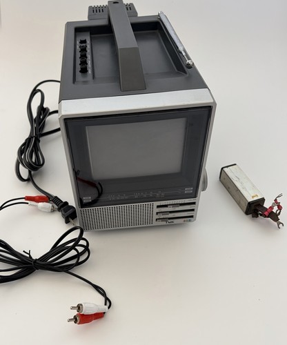 Vintage TMK 755C Portable Color 5” CRT TV Power Cord AC/DC Tested Works ...