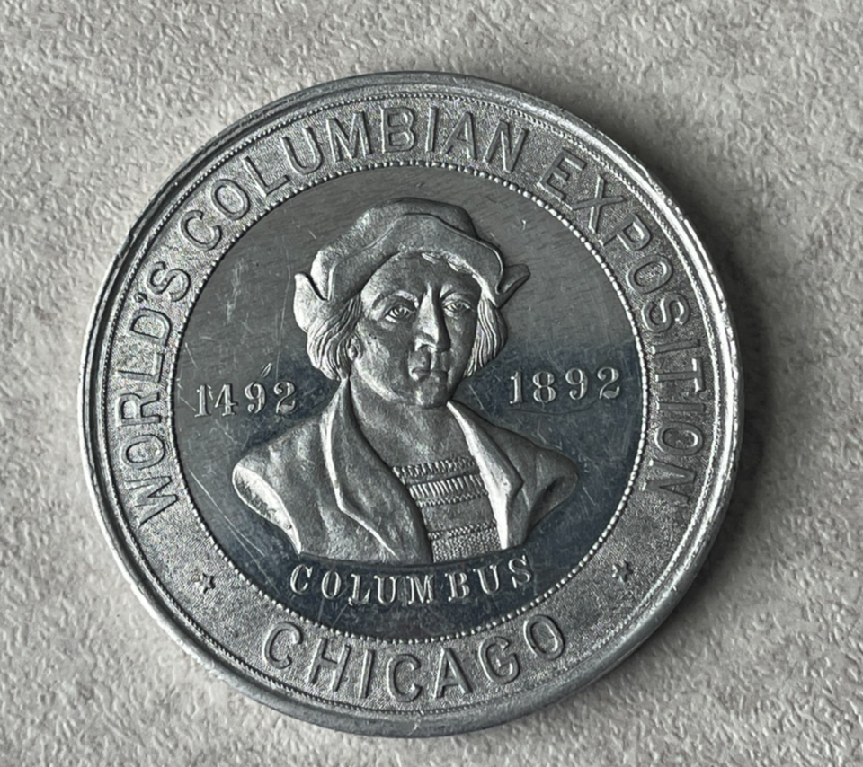 1893 Columbian Exposition Encased Indian Admission Ticket - Eglit-40 L2 ...