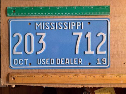 License Plate, Mississippi, 2019, Used (car) Dealer, 203 712 | eBay