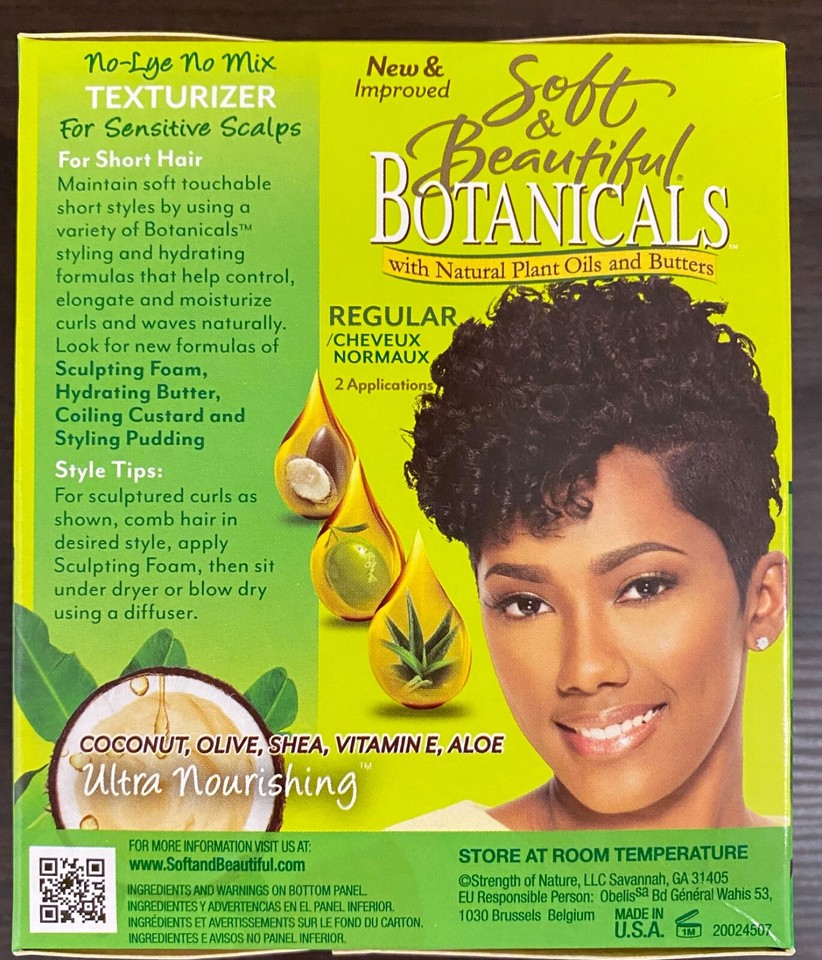 Soft & Beautiful Botanicals Texturizer For Sensitive Scalps ~ Coarse ...