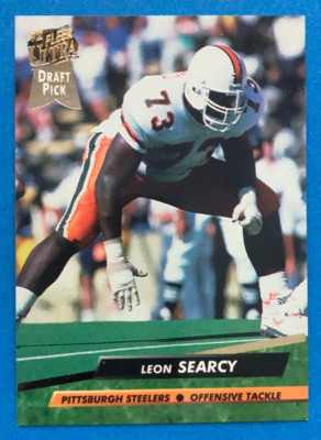 1992 Fleer Ultra Draft Pick #441 Leon Searcy, Rookie Pittsburgh ...