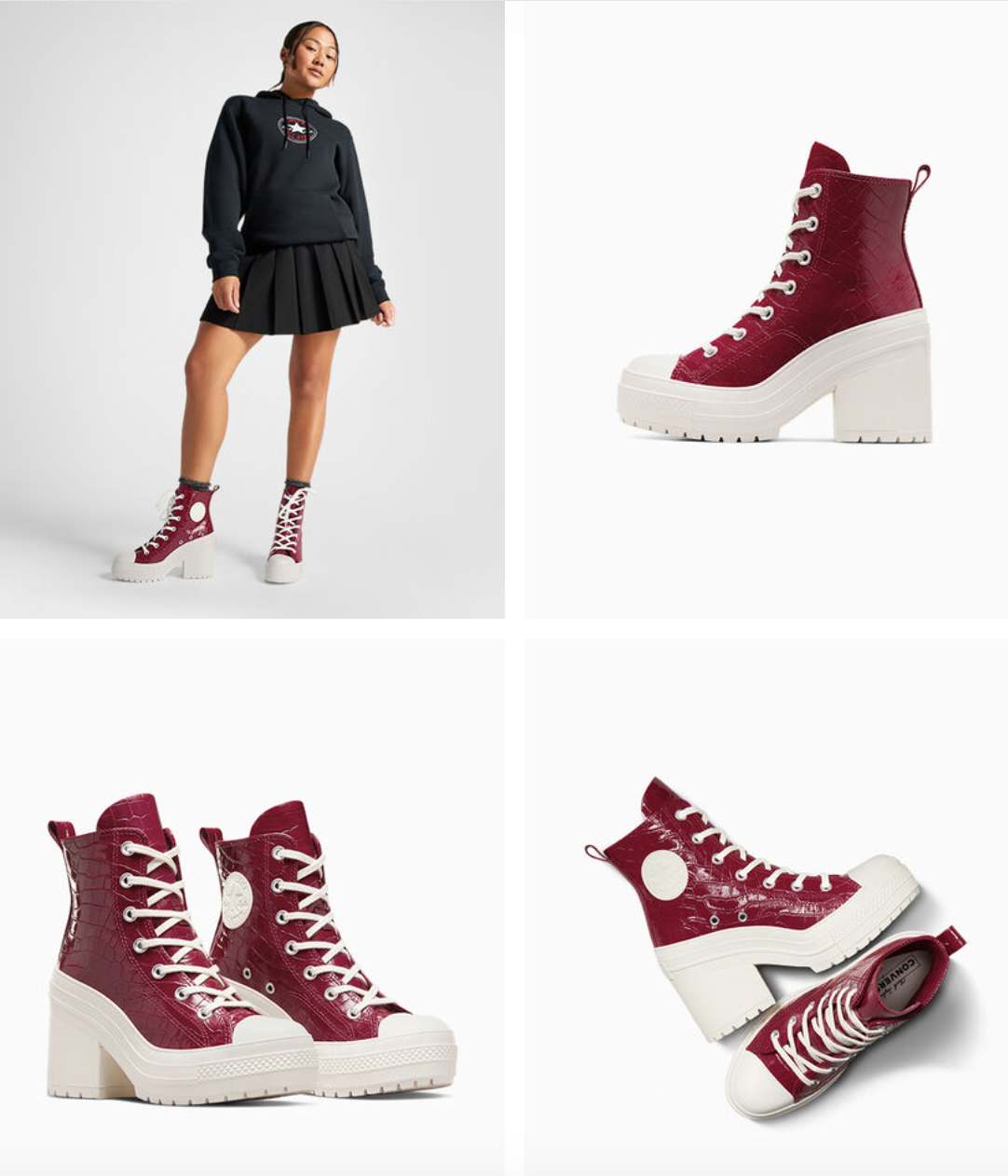 NEW Women's CONVERSE Chuck 70 De Luxe Heel Boots Shoes A07657C A06437C ...