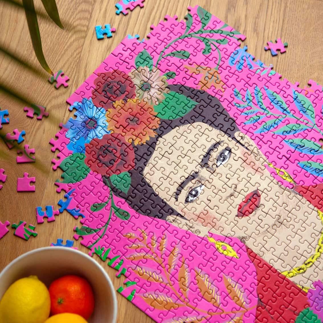 Talking Tables Frida Kahlo Puzzle Zitat Poster Wand Aufhang bunt ...